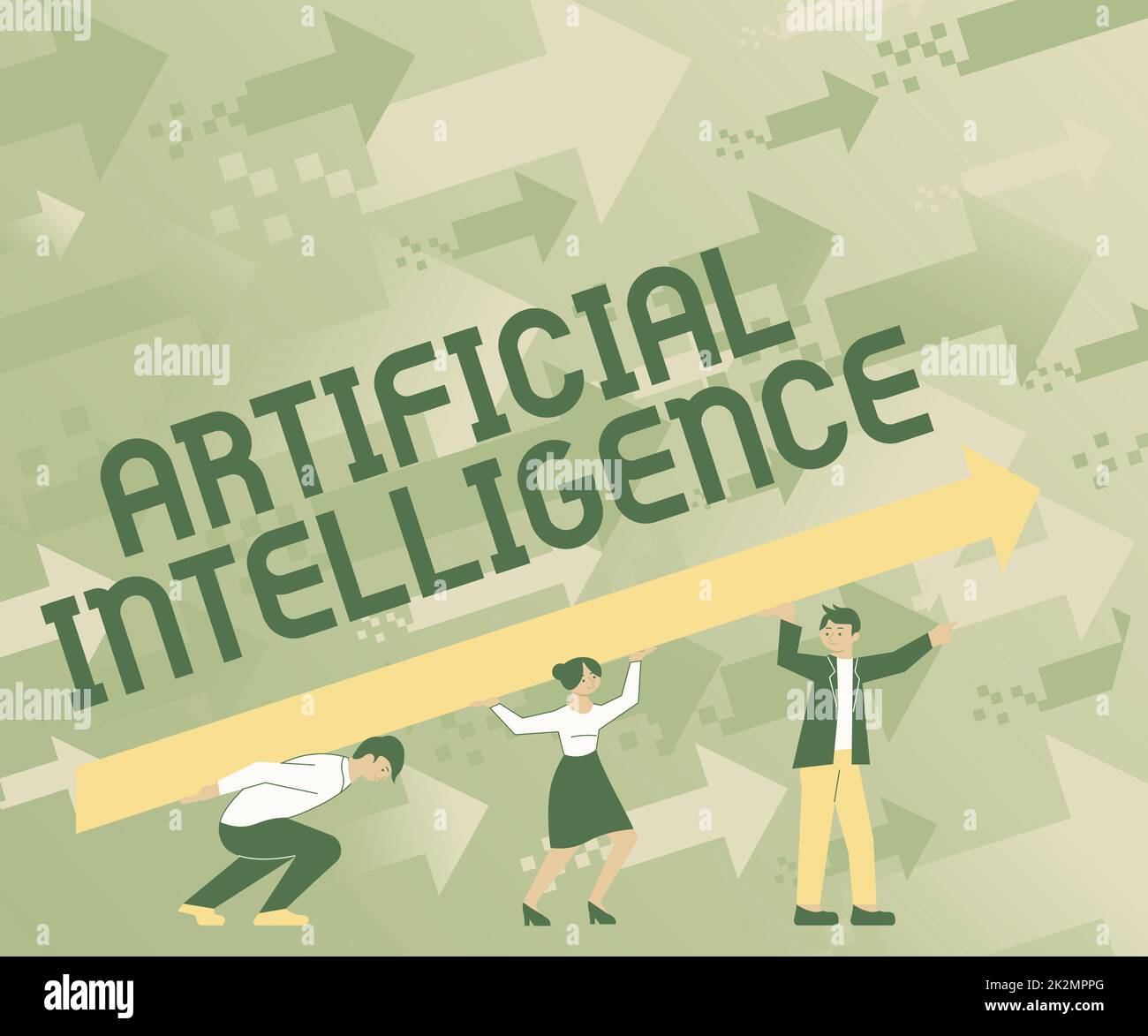 Writing displaying text Artificial Intelligence. Internet Concept ...