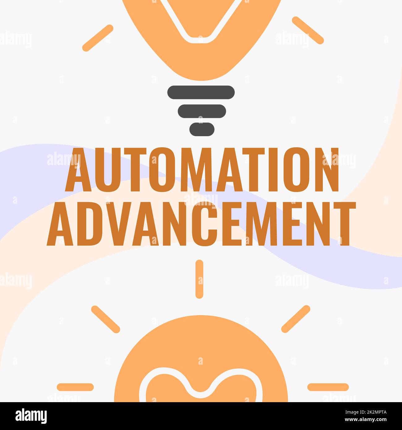 Hand writing sign Automation Advancement. Conceptual photo application ...