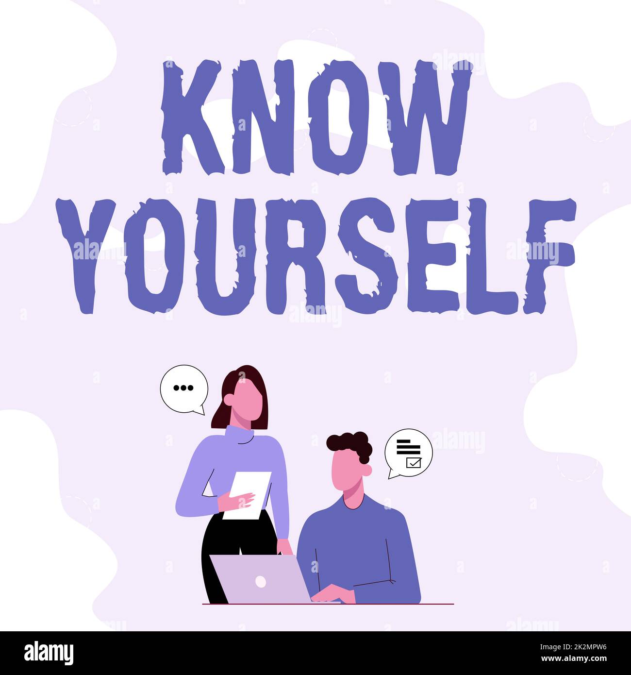 Text sign showing Know Yourself. Business overview Find You ...