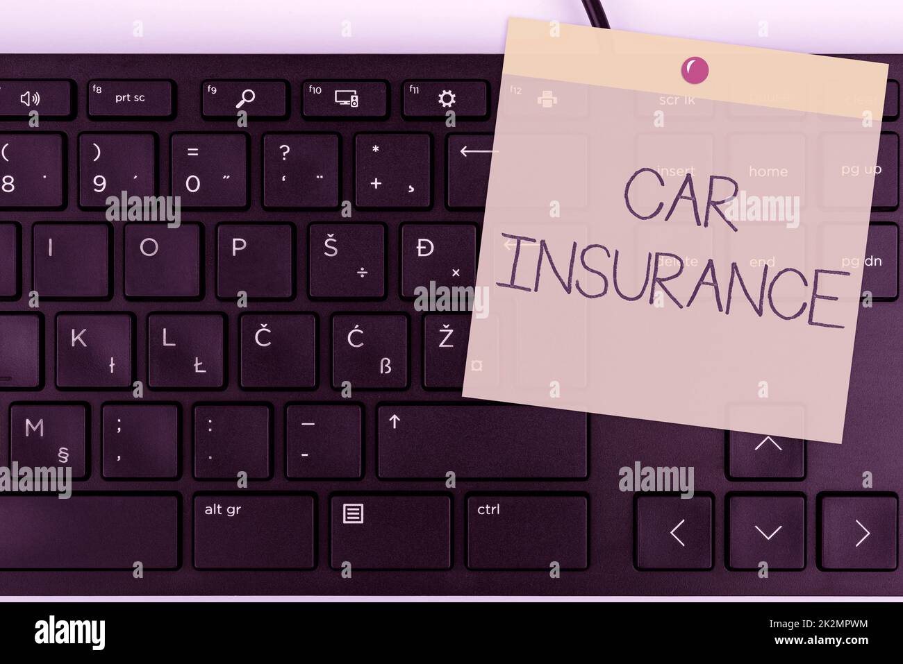 Text caption presenting Car Insurance. Business idea Accidents coverage ...