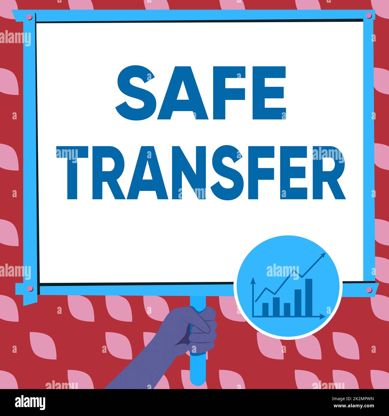 Sign displaying Safe Transfer. Internet Concept Wire Transfers ...