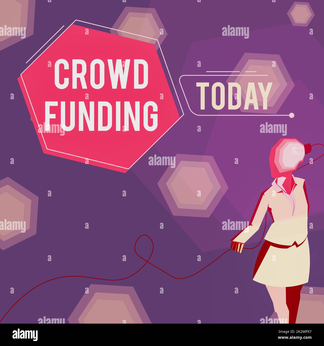 Text sign showing Crowd Funding. Business approach Fundraising ...