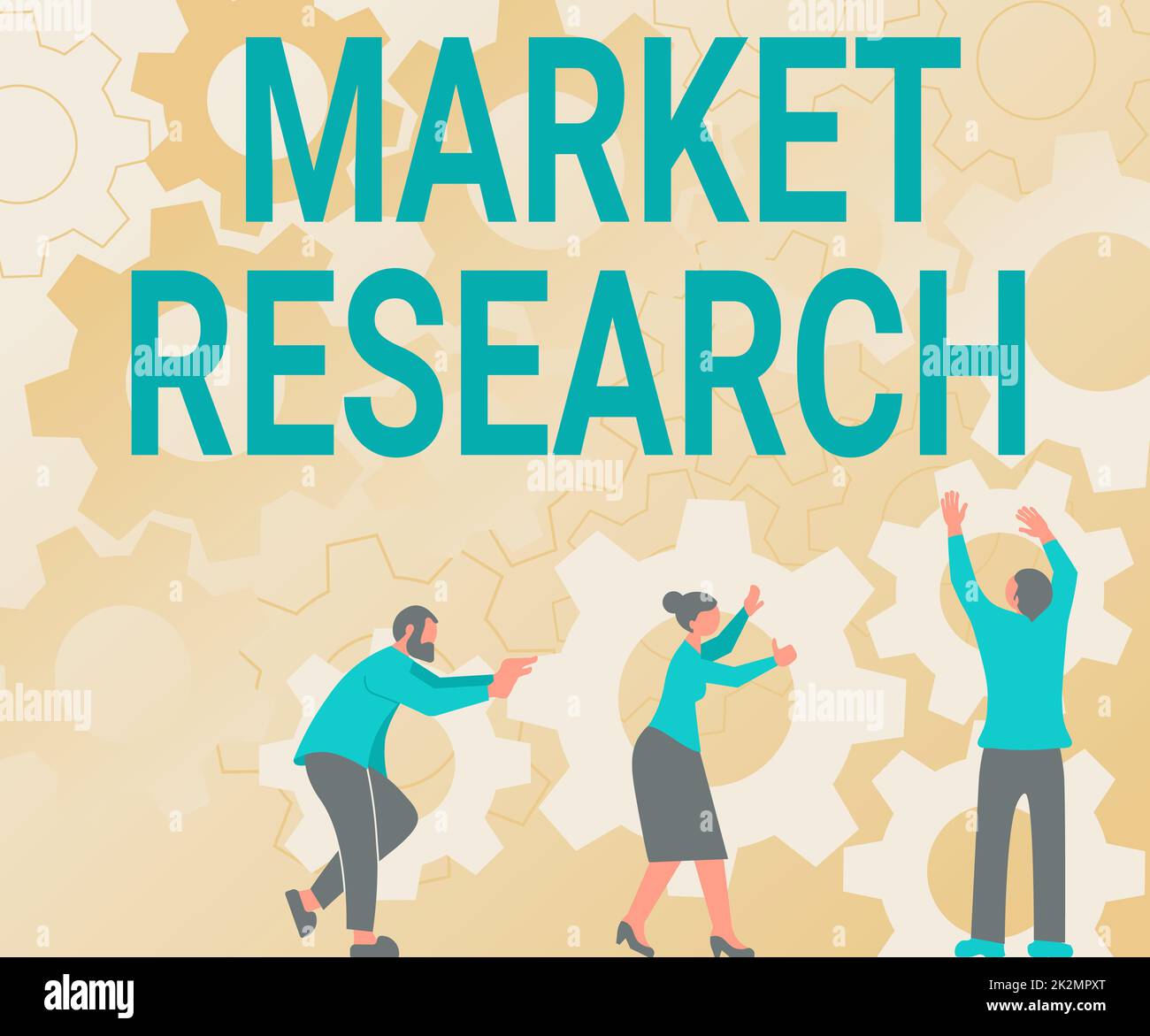 Conceptual Display Market Research Word For The Acttion Of Gathering