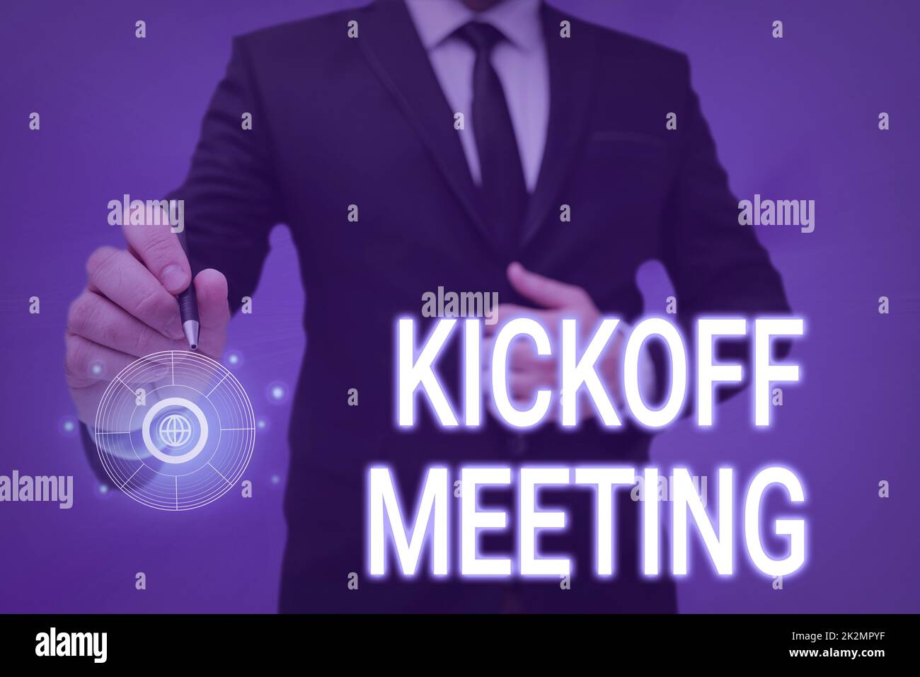 Text showing inspiration Kickoff Meeting. Word Written on Special ...