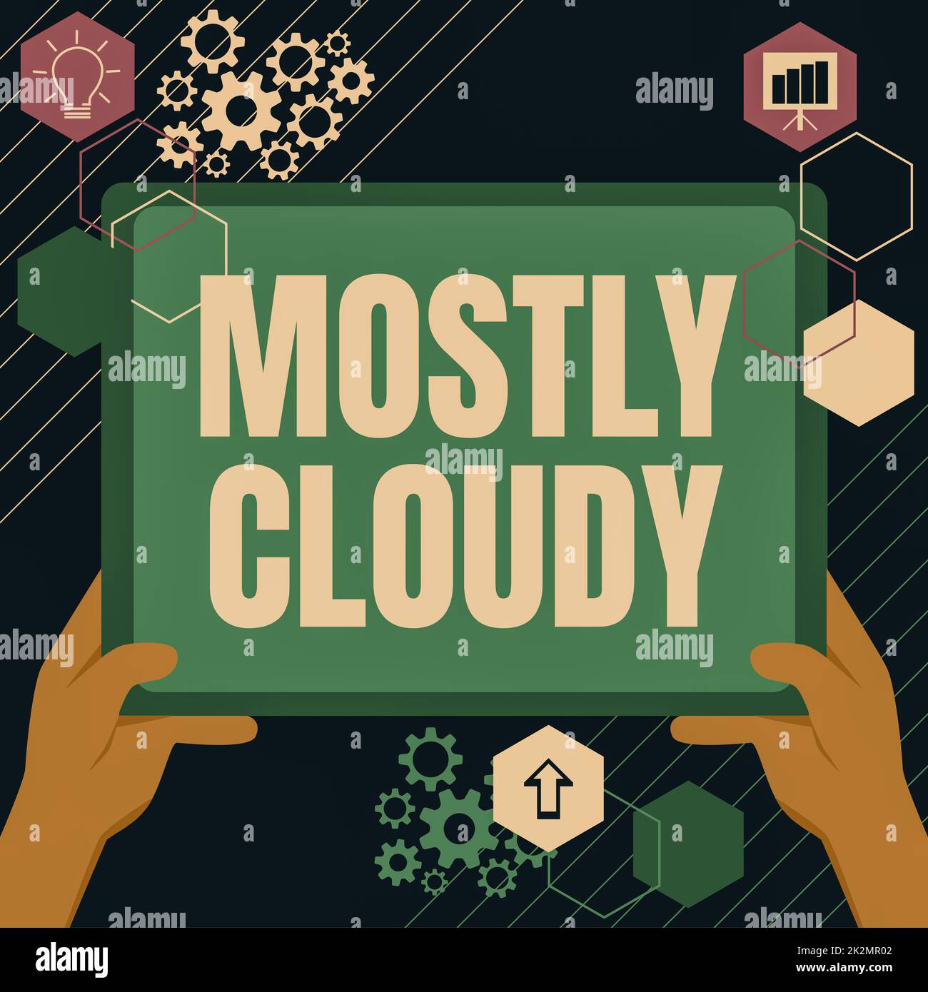 Conceptual display Mostly Cloudy. Conceptual photo Shadowy Vaporous Foggy Fluffy Nebulous Clouds ...