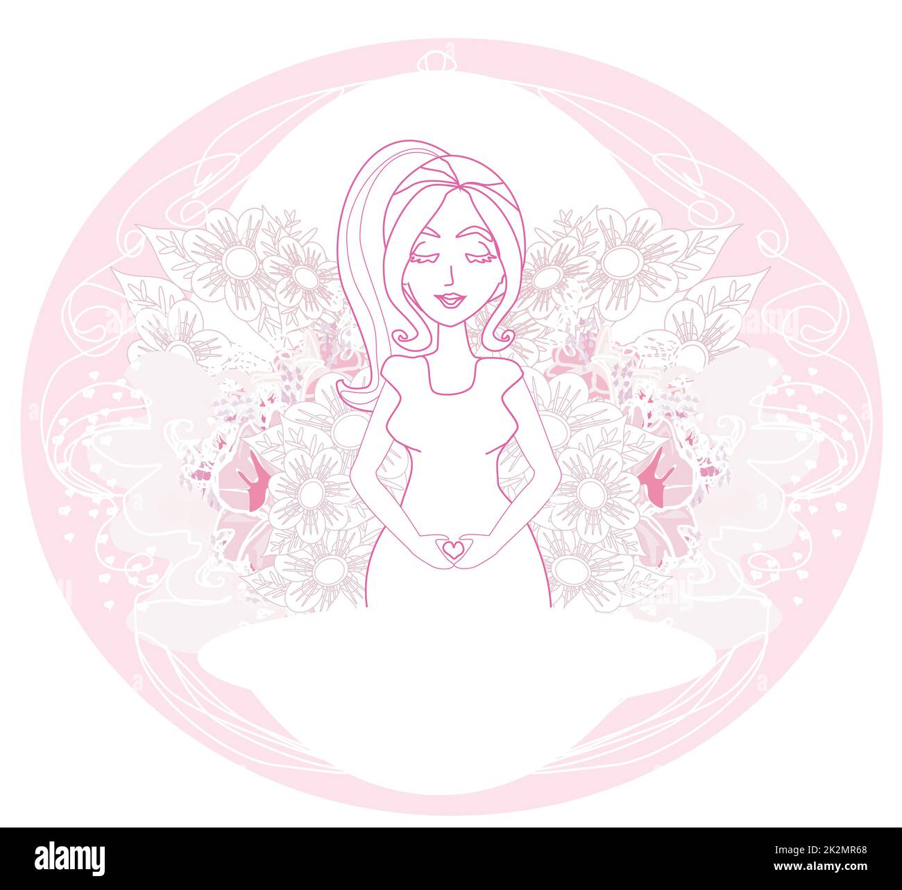 pregnant woman card Stock Photo - Alamy