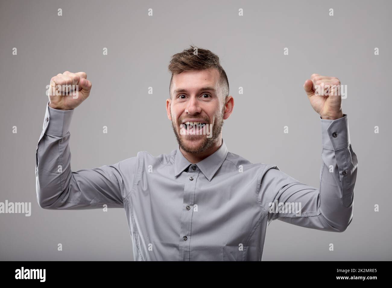 Exuberant man hi-res stock photography and images - Alamy
