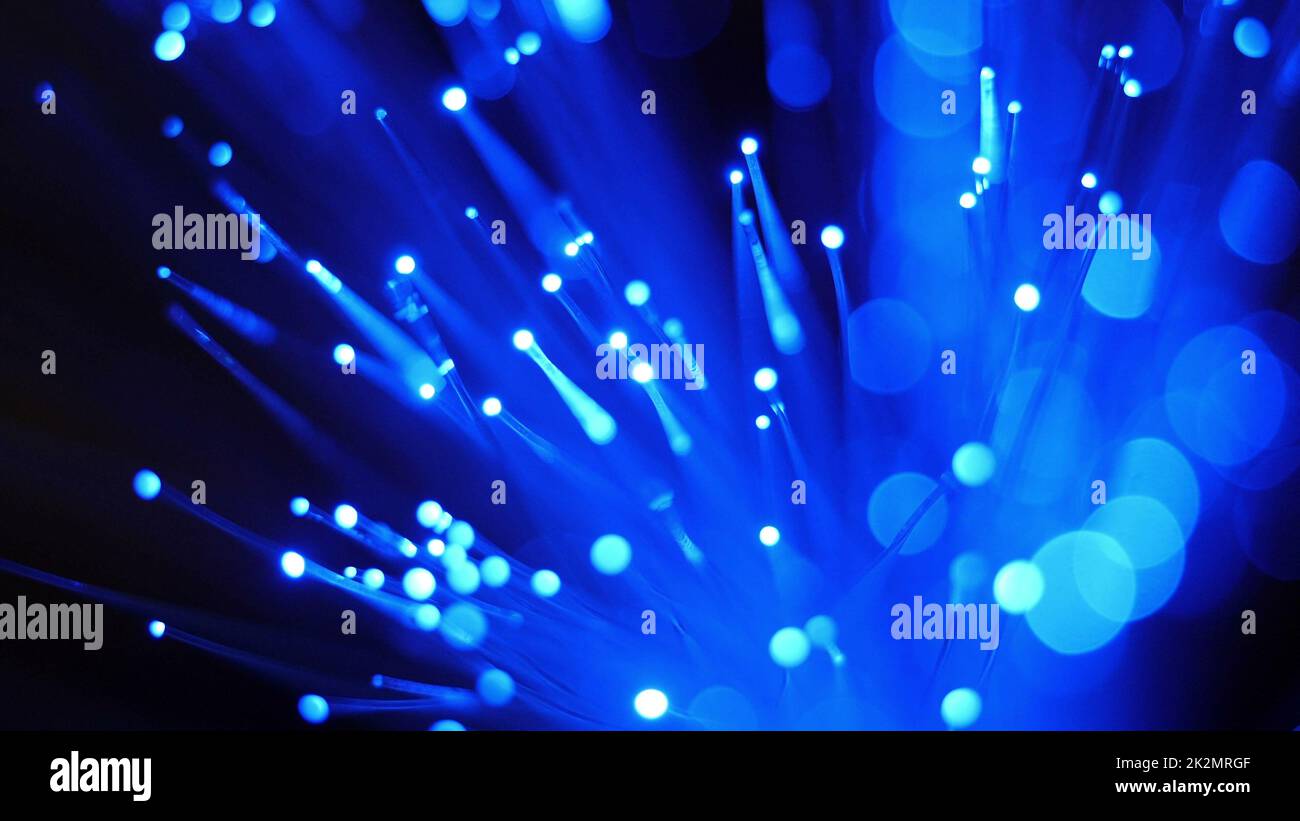 Close up glowing fiber optic hi-res stock photography and images - Alamy