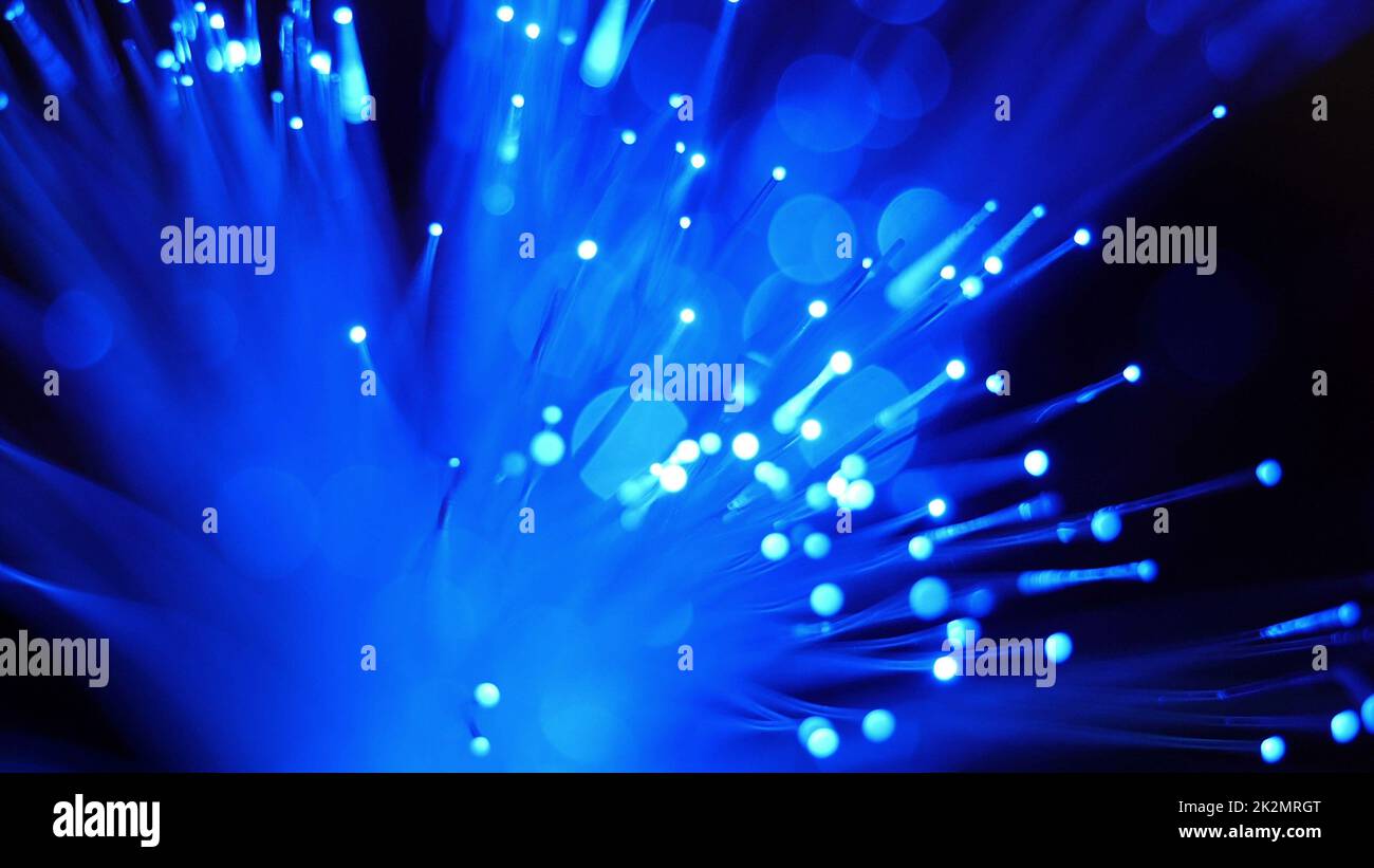 Close up glowing fiber optic hi-res stock photography and images - Alamy