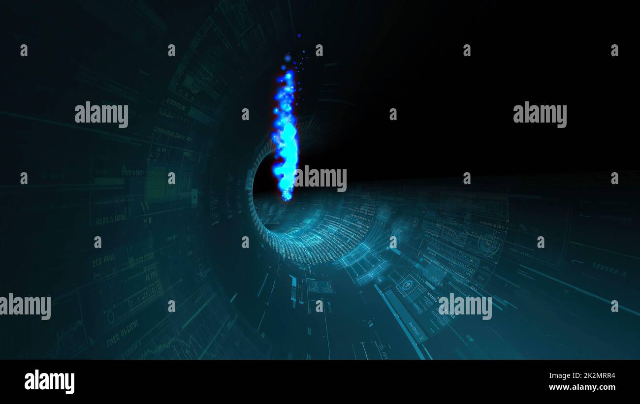 Animation digital data binary code hi-res stock photography and images ...