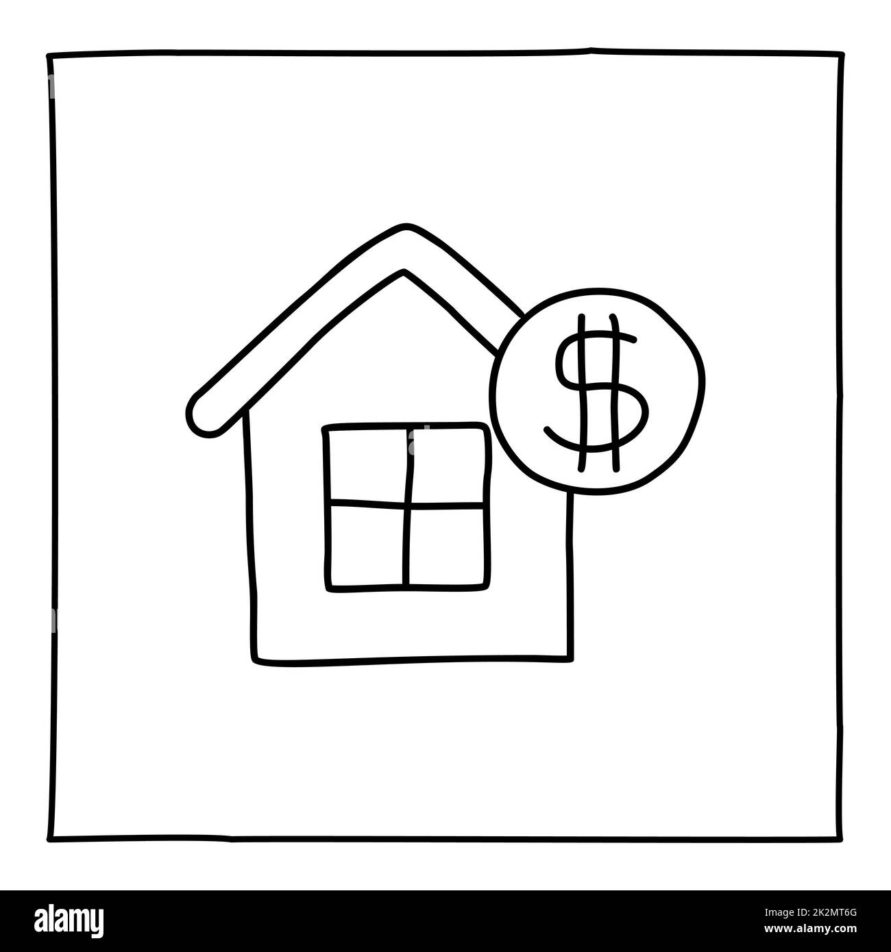 Real estate house line Cut Out Stock Images & Pictures - Alamy