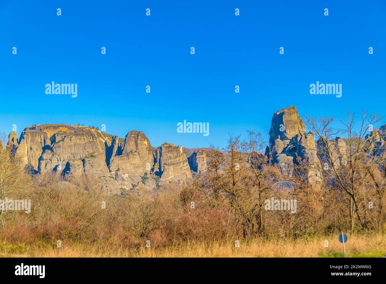 Rock Formation Landscape, Meteora, Greece Stock Photo - Alamy