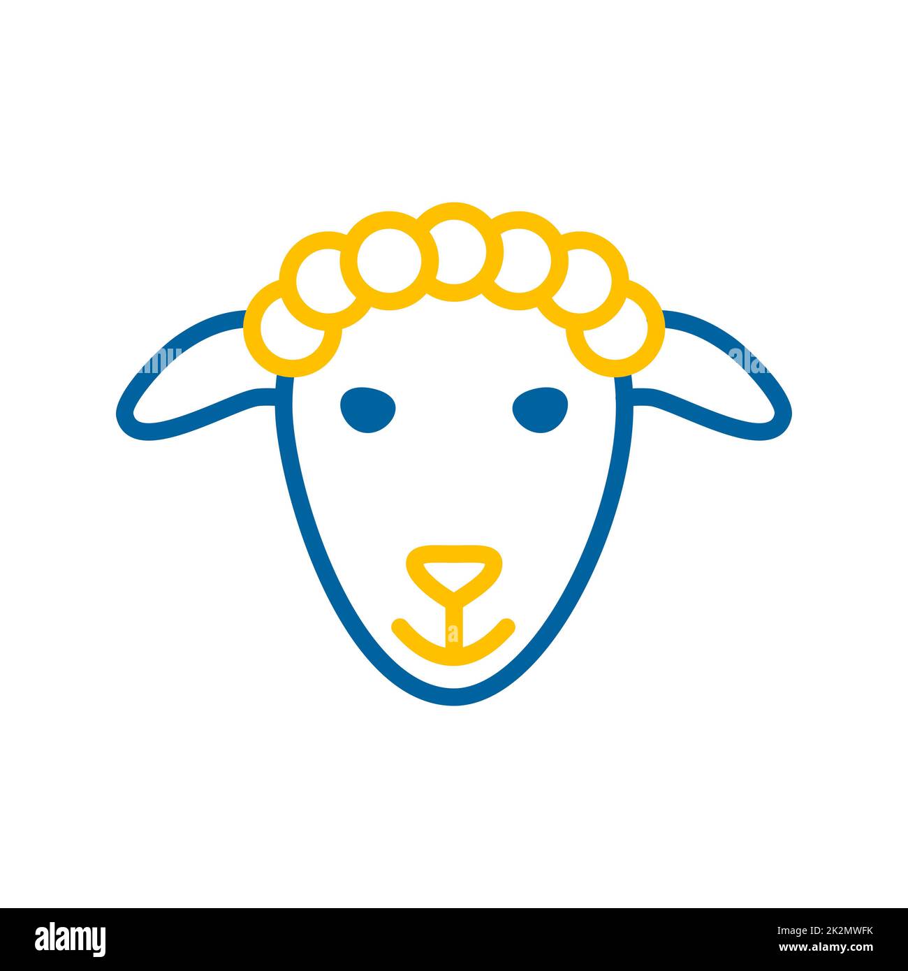 Sheep icon. Farm animal vector illustration Stock Photo - Alamy