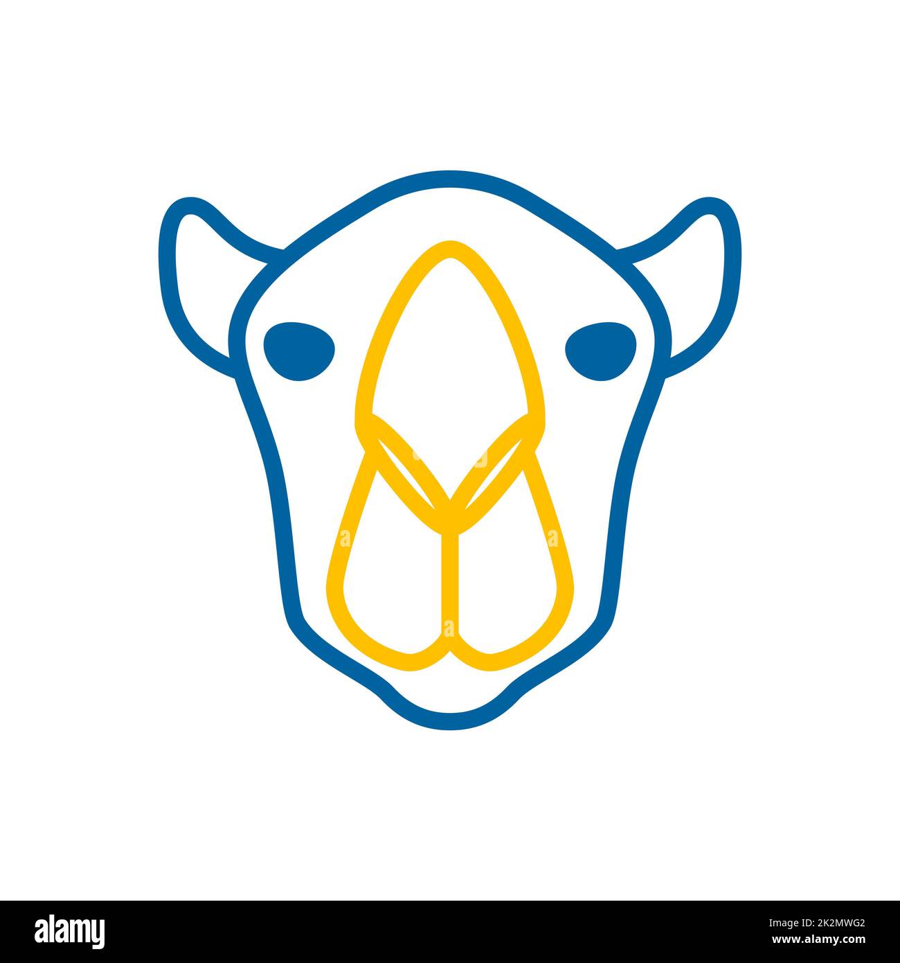 Camel icon. Animal head vector symbol Stock Photo - Alamy