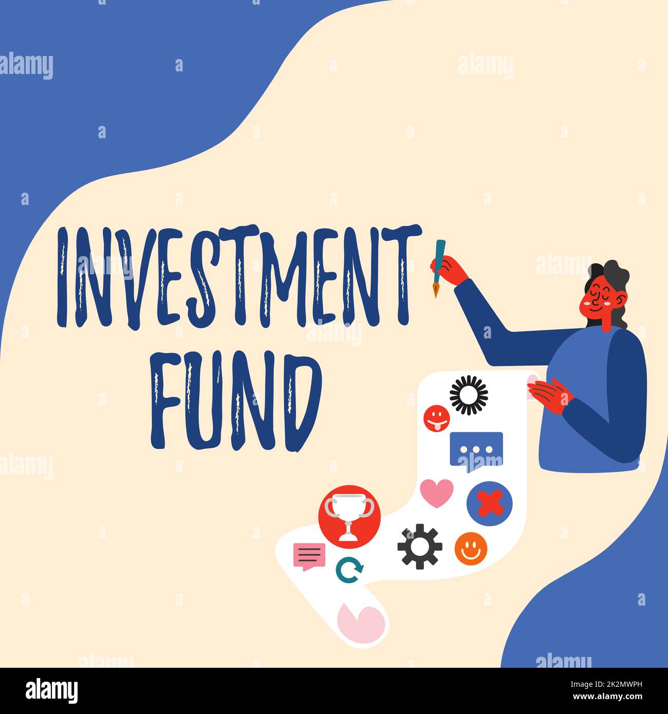 Writing displaying text Investment Fund. Concept meaning A supply of ...