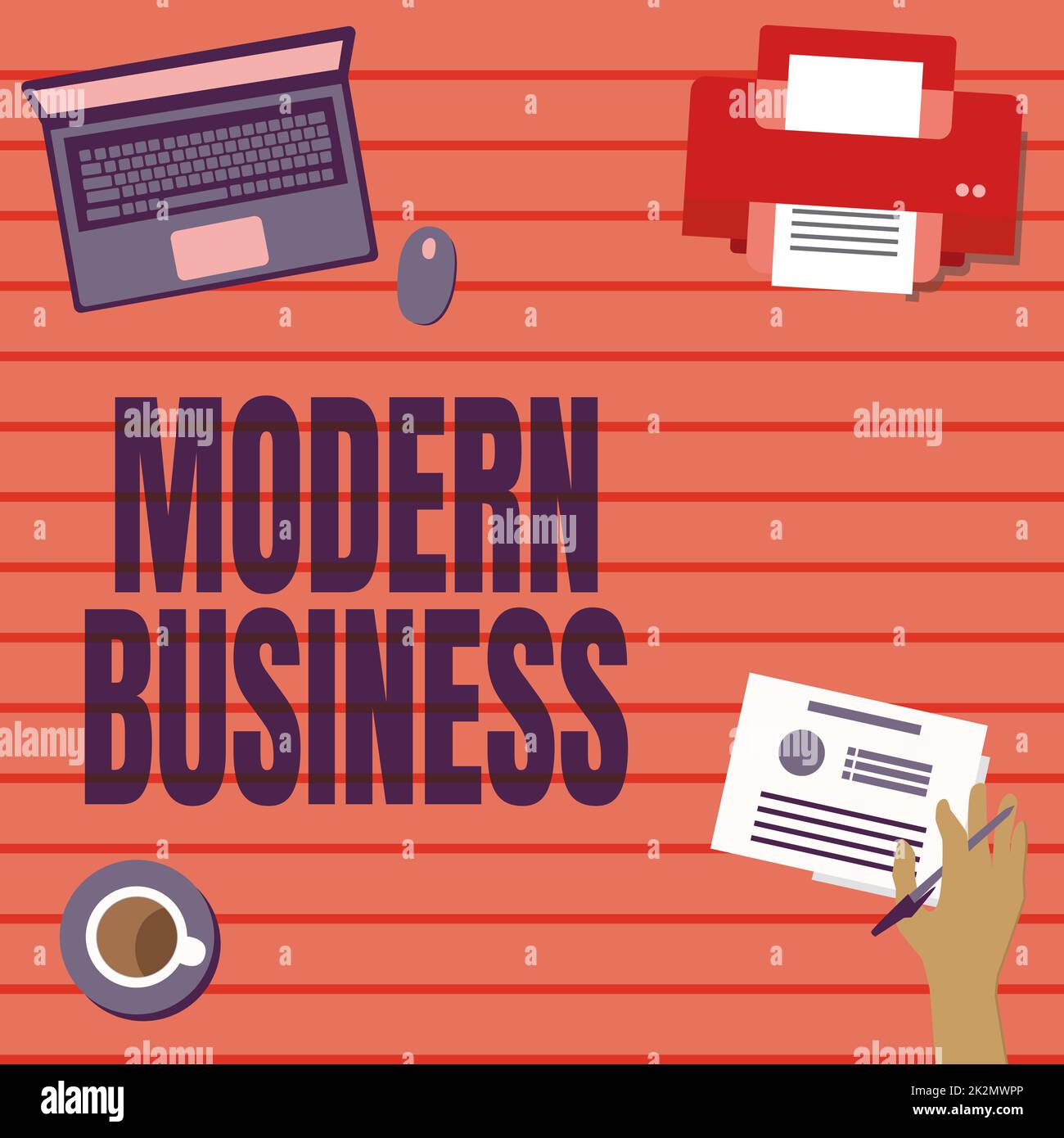 Text sign showing Modern Business. Conceptual photo Introduction to the ...