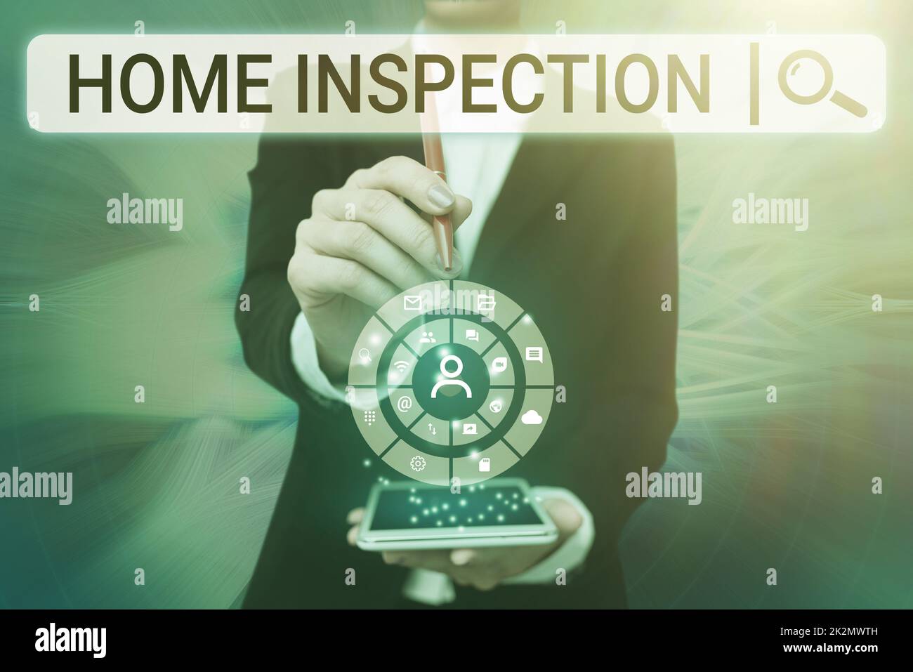 Conceptual caption Home Inspection. Internet Concept Examination of the ...