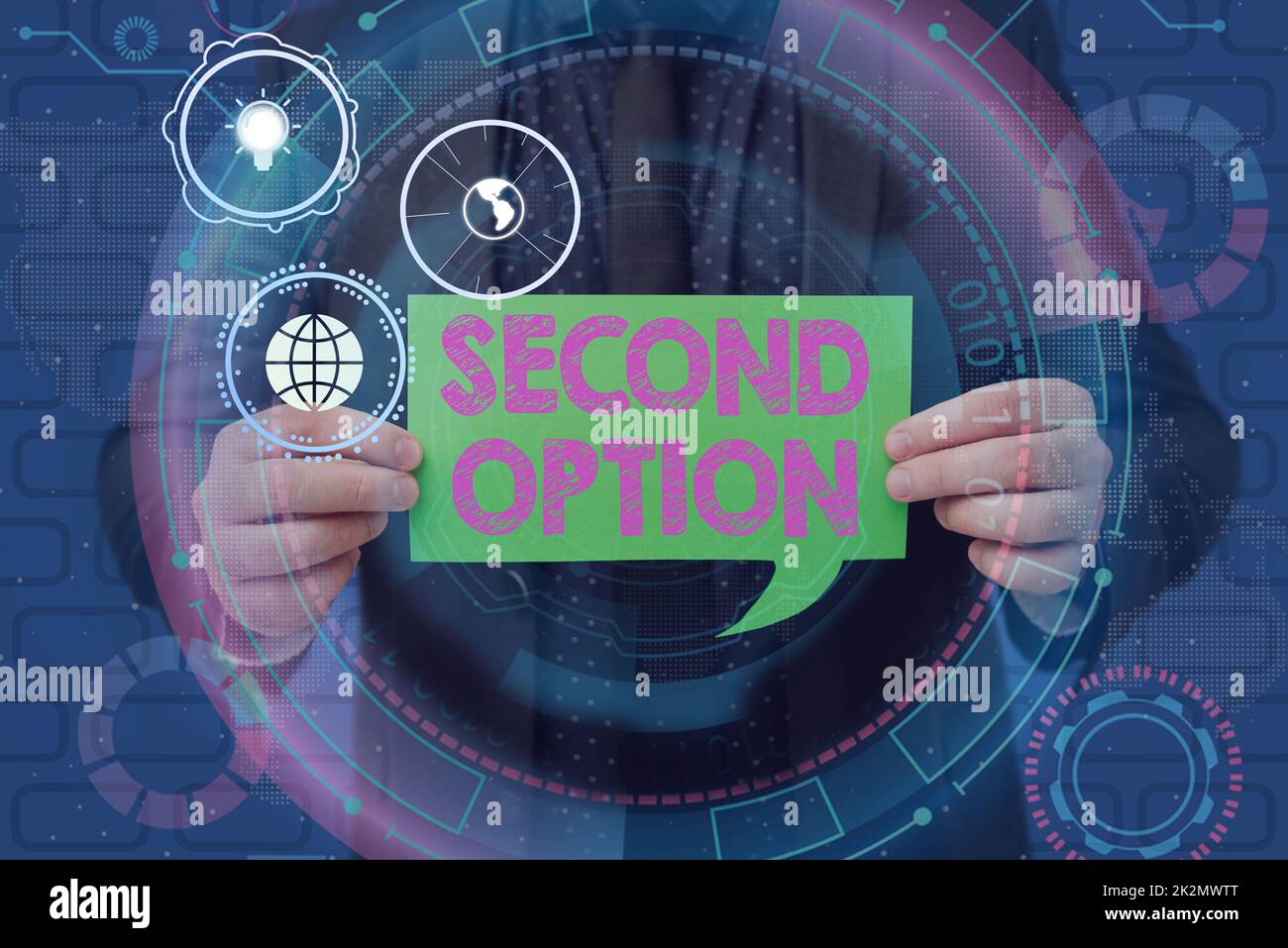 Inspiration showing sign Second Option. Business idea Next Fiddle Not a ...