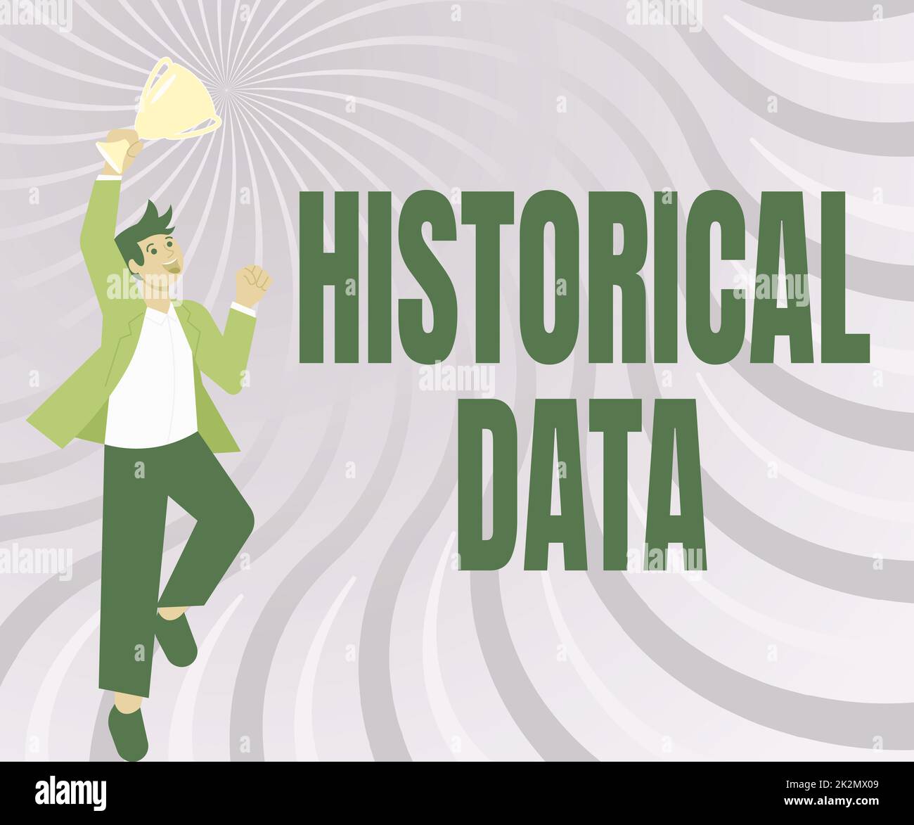 Conceptual caption Historical Data. Concept meaning collected data ...