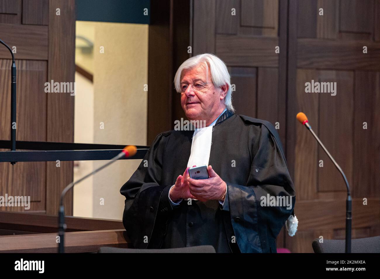 Lawyer Eddy Cochez pictured during the first session in the trial ...
