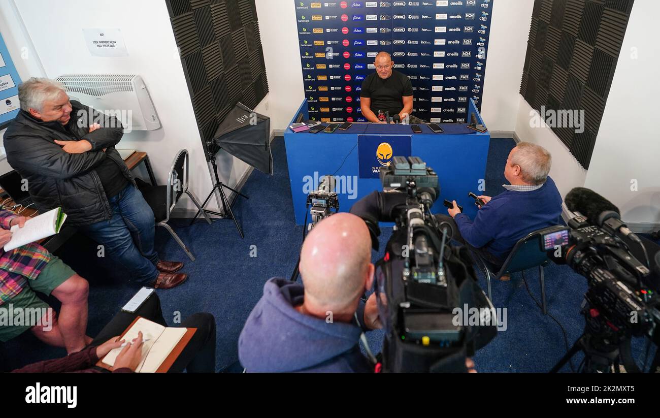 Worcester Warriors Director of Rugby Steve Diamond during a press ...