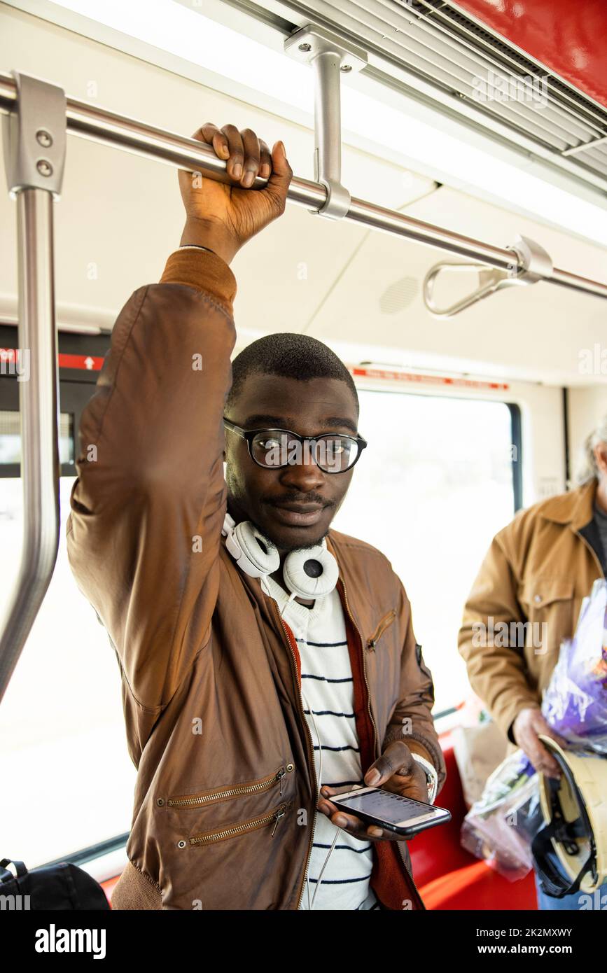 Portrait on train hi-res stock photography and images - Alamy