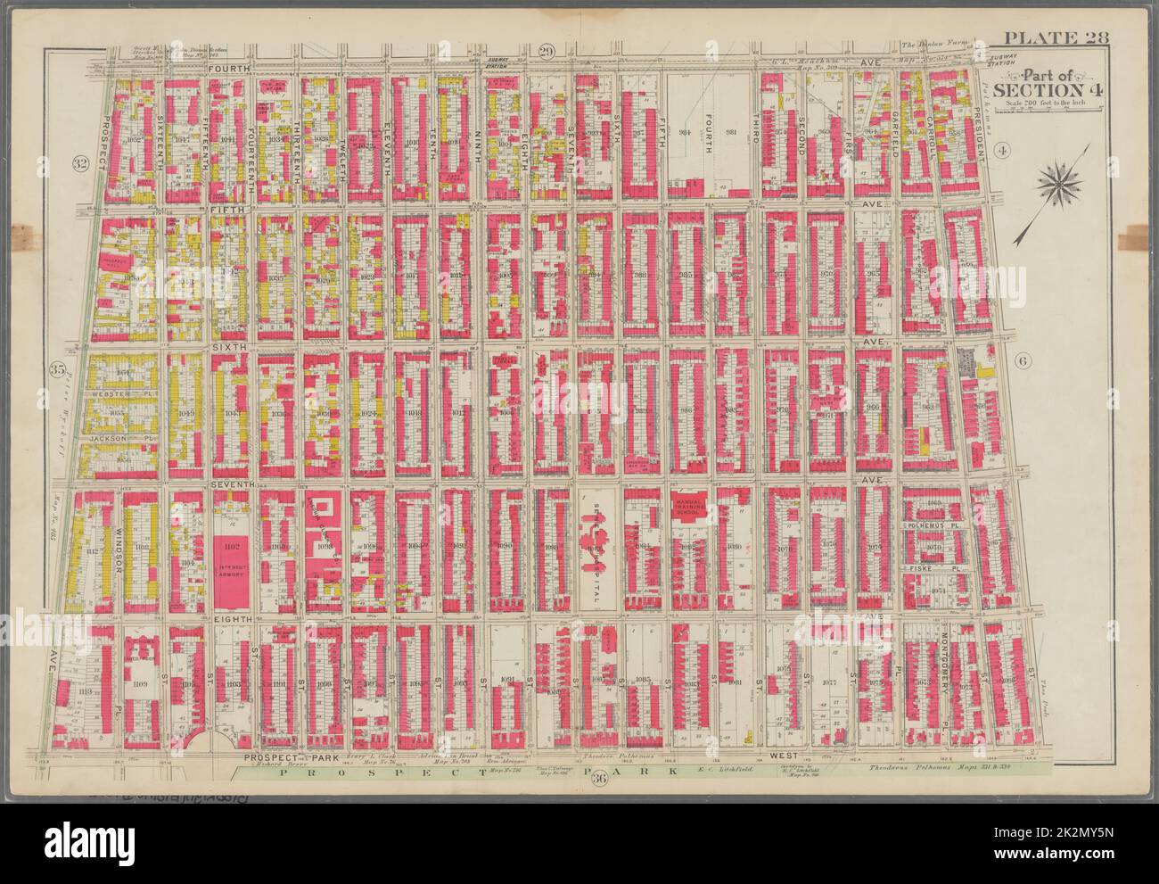 Prospect park map hi-res stock photography and images - Alamy