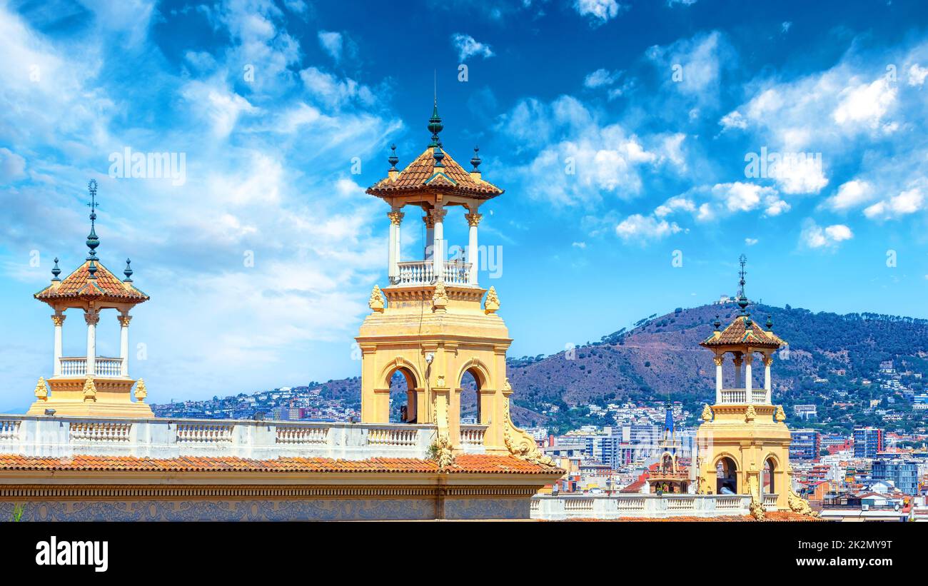Plaza de Espana architecture detail. Capital structure decorating ...