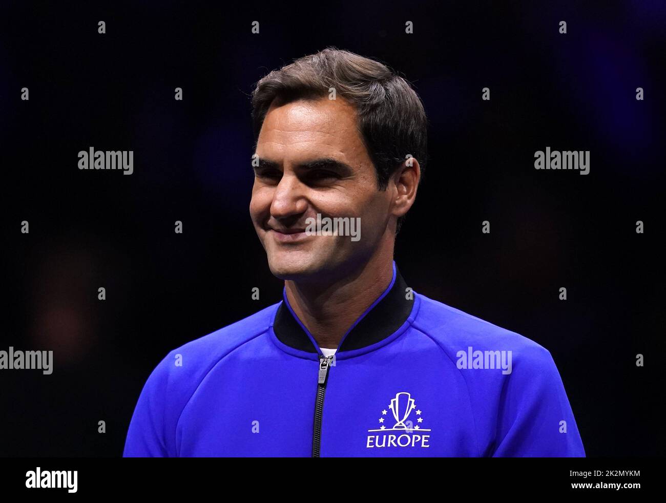 Team Europe's Roger Federer ahead of day one of the Laver Cup at the O2 ...