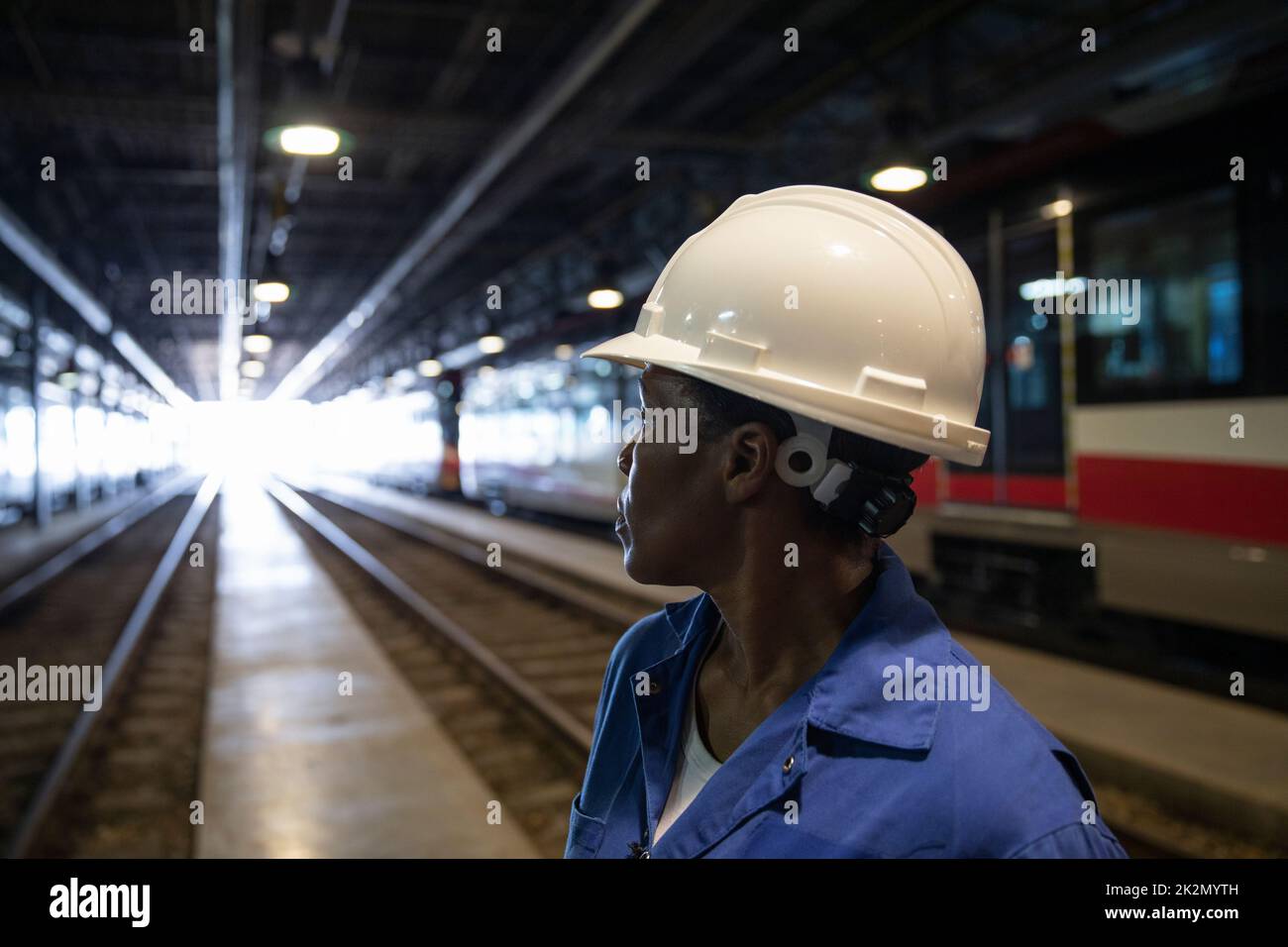 Female railroad worker hi-res stock photography and images - Alamy