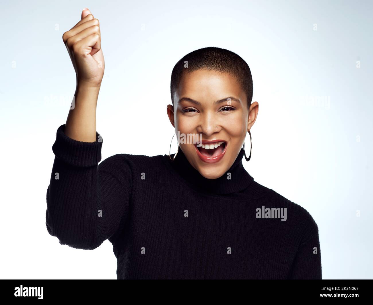 Im your biggest supporter. Studio shot of an attractive young woman ...