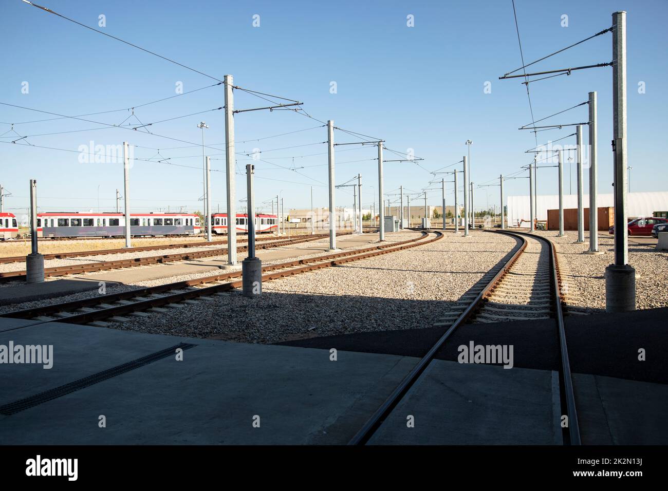 Blue light rail hi-res stock photography and images - Alamy
