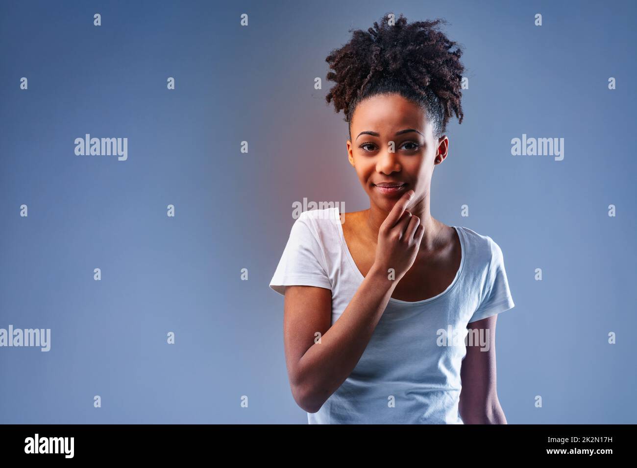 Positive woman looking relaxed hi-res stock photography and images - Alamy