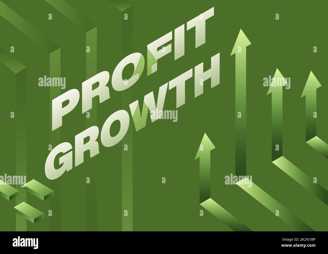 Text sign showing Profit Growth. Concept meaning Objectives ...