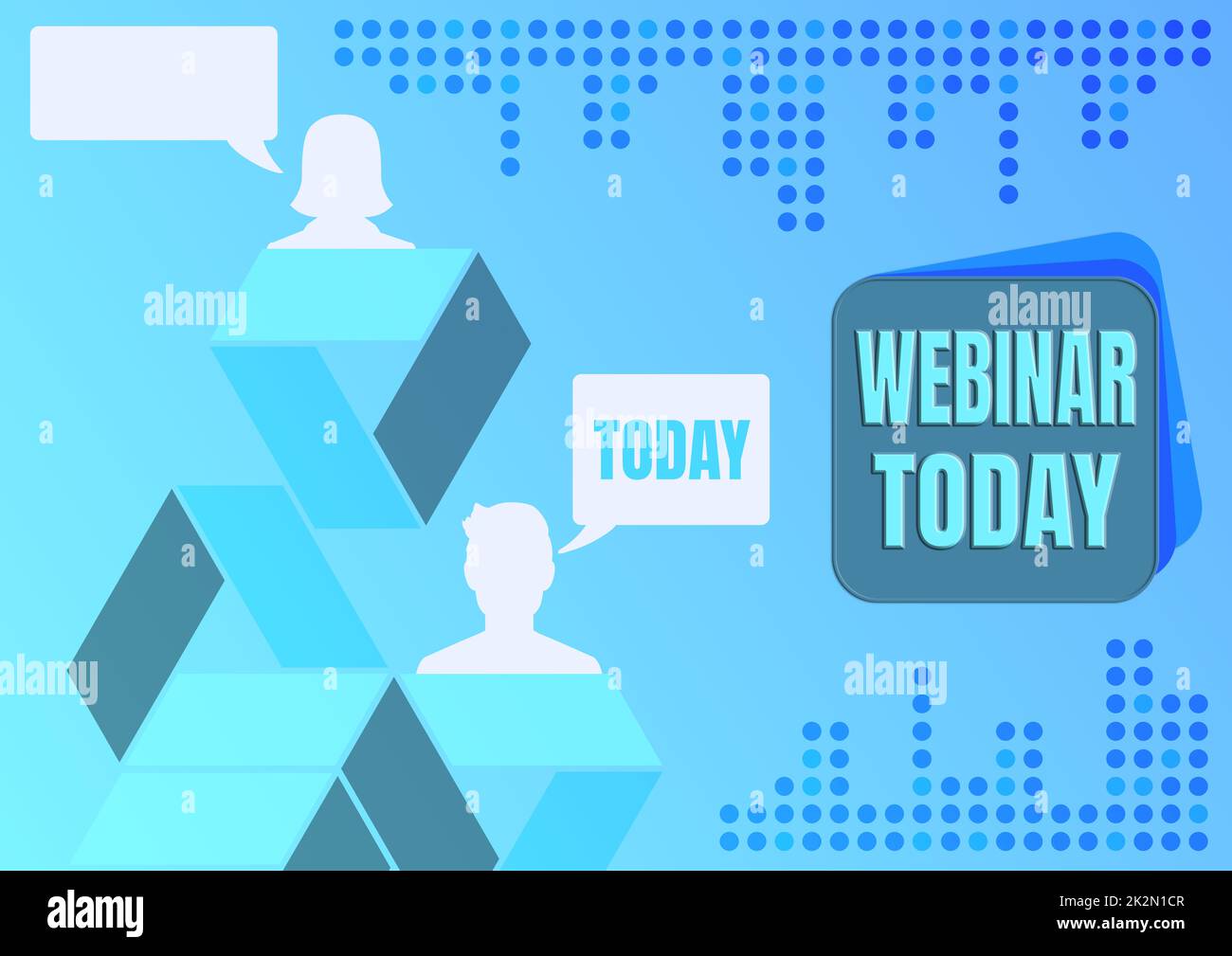 Conceptual display Webinar Today. Word for live online educational ...