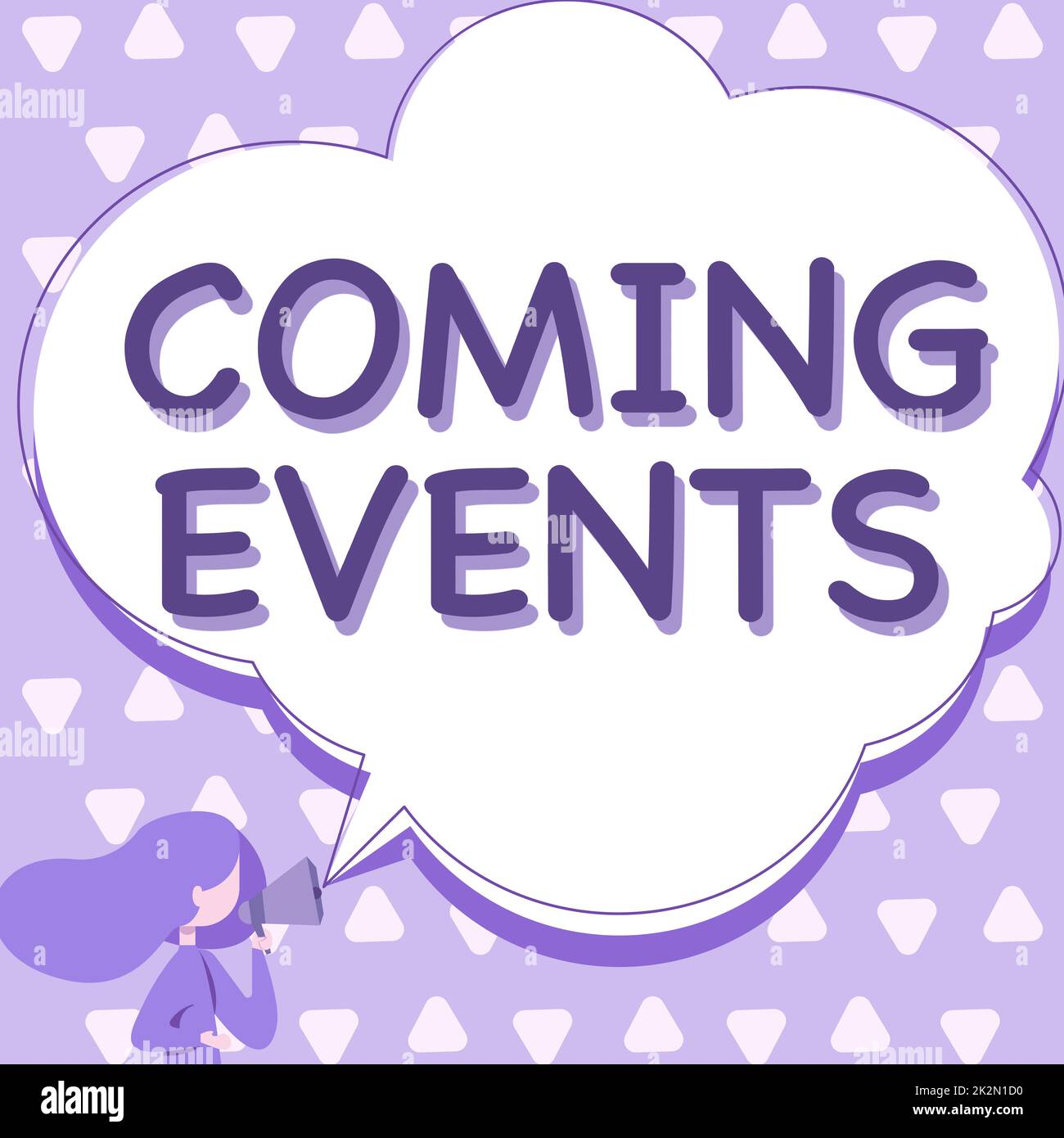 Conceptual display Coming Events. Business overview Happening soon ...