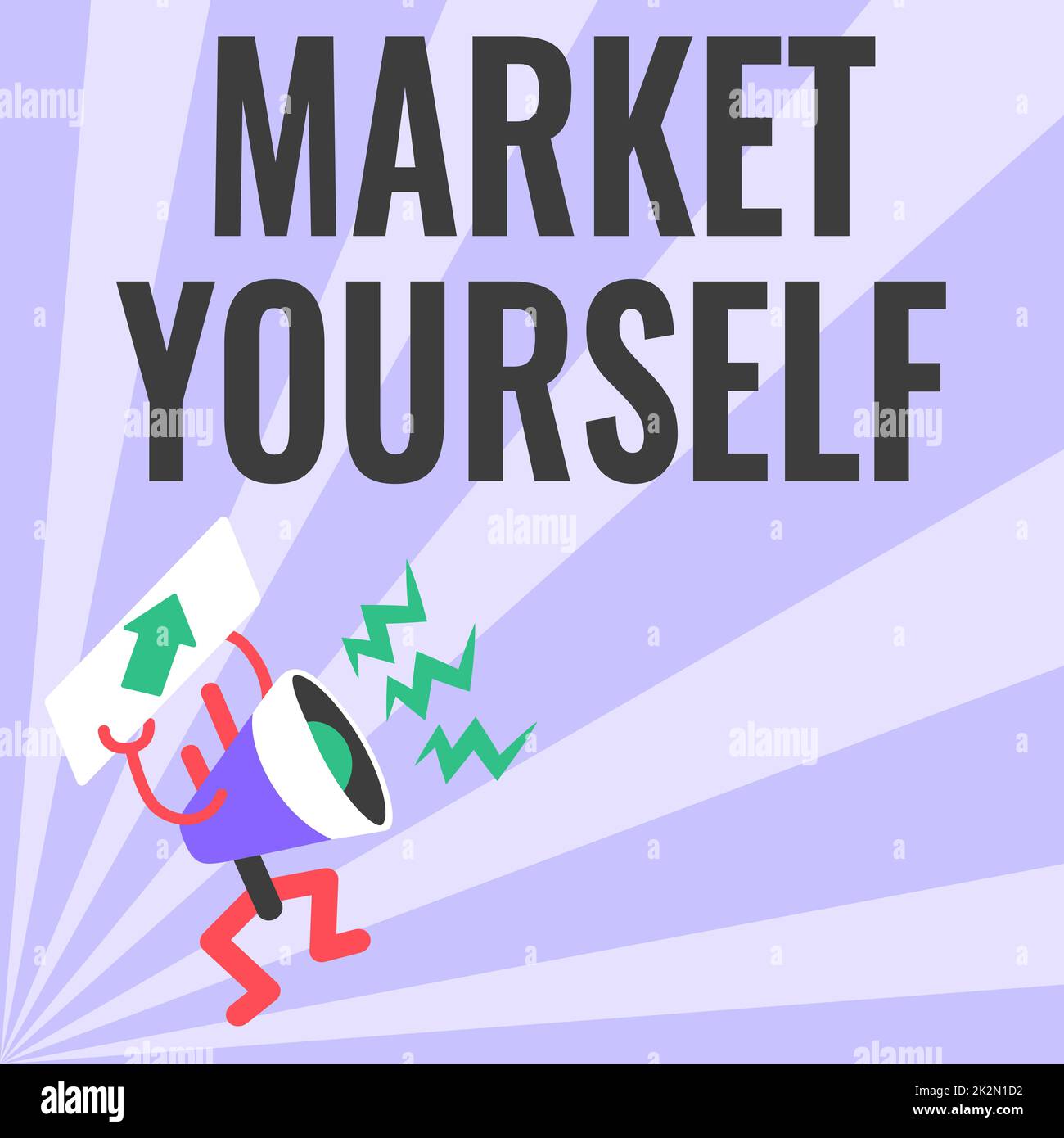 Conceptual caption Market Yourself. Conceptual photo Making yourself ...