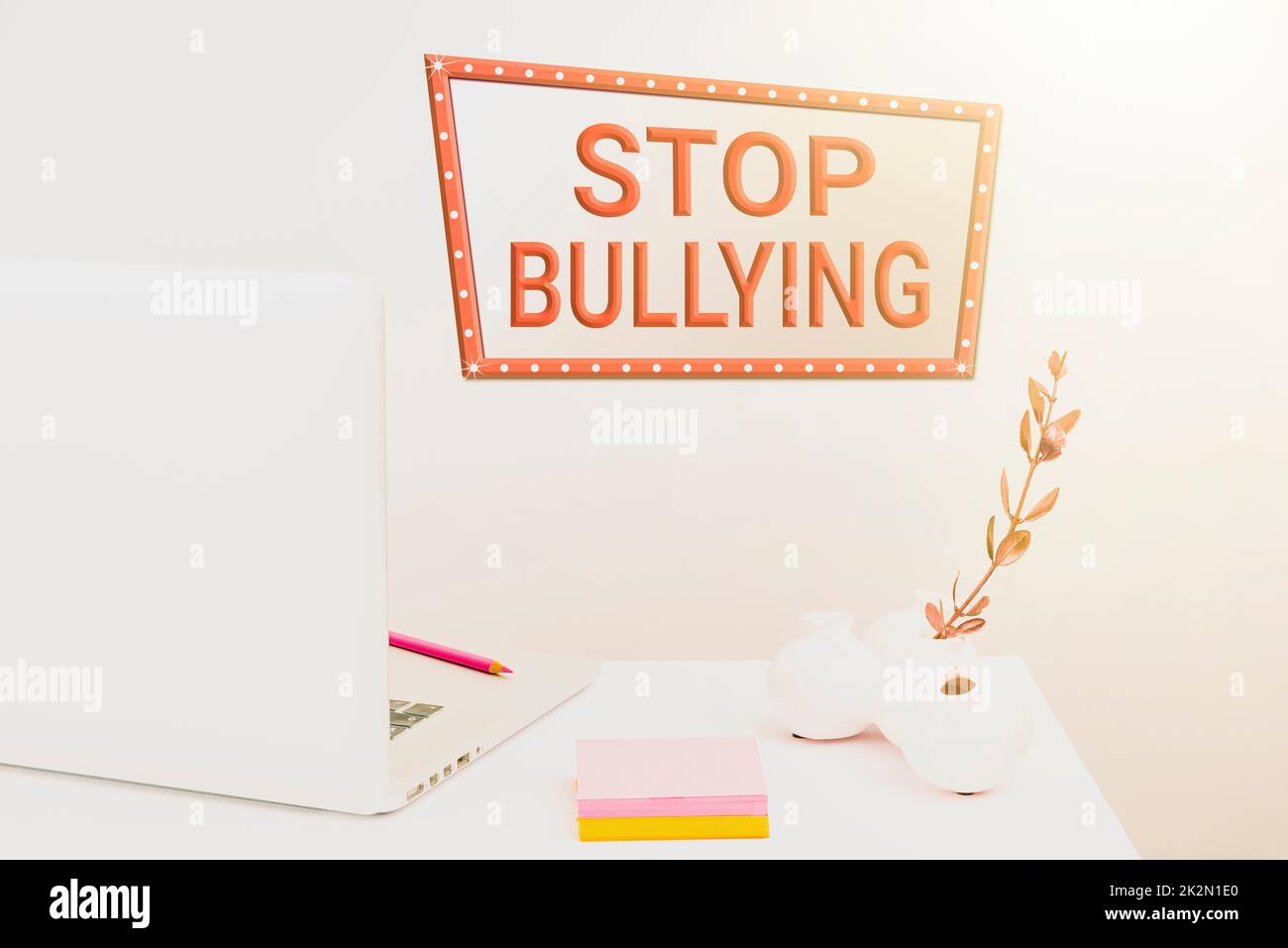 Sign displaying Stop Bullying. Business approach Fight and Eliminate ...