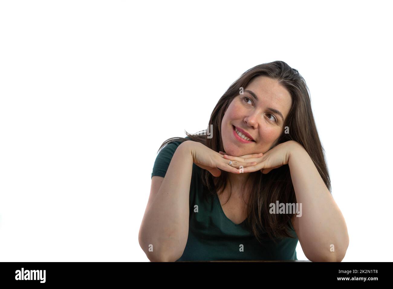 Young person looking up at sky hi-res stock photography and images - Alamy