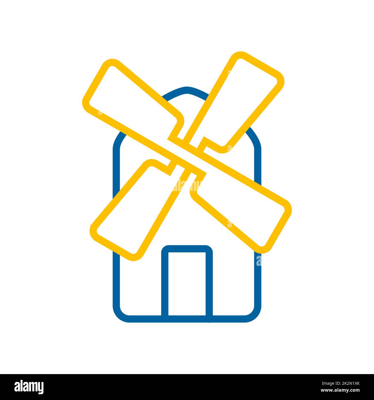 Windmill icon sign symbol Cut Out Stock Images & Pictures - Alamy