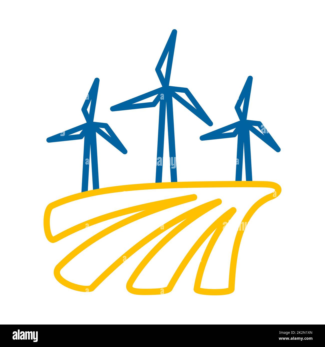 Turbine power field Cut Out Stock Images & Pictures - Alamy