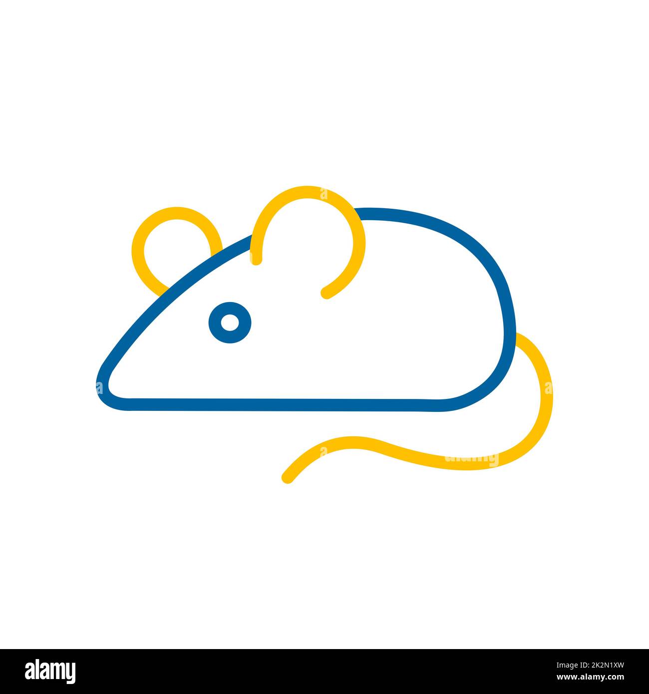 Field mouse vector isolated icon Stock Photo - Alamy
