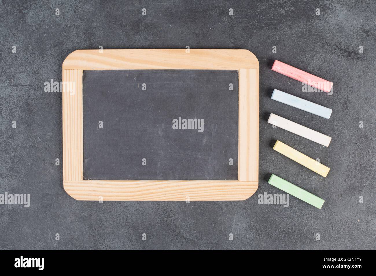 Blank blackboard, copy space for text, advertising business, education ...