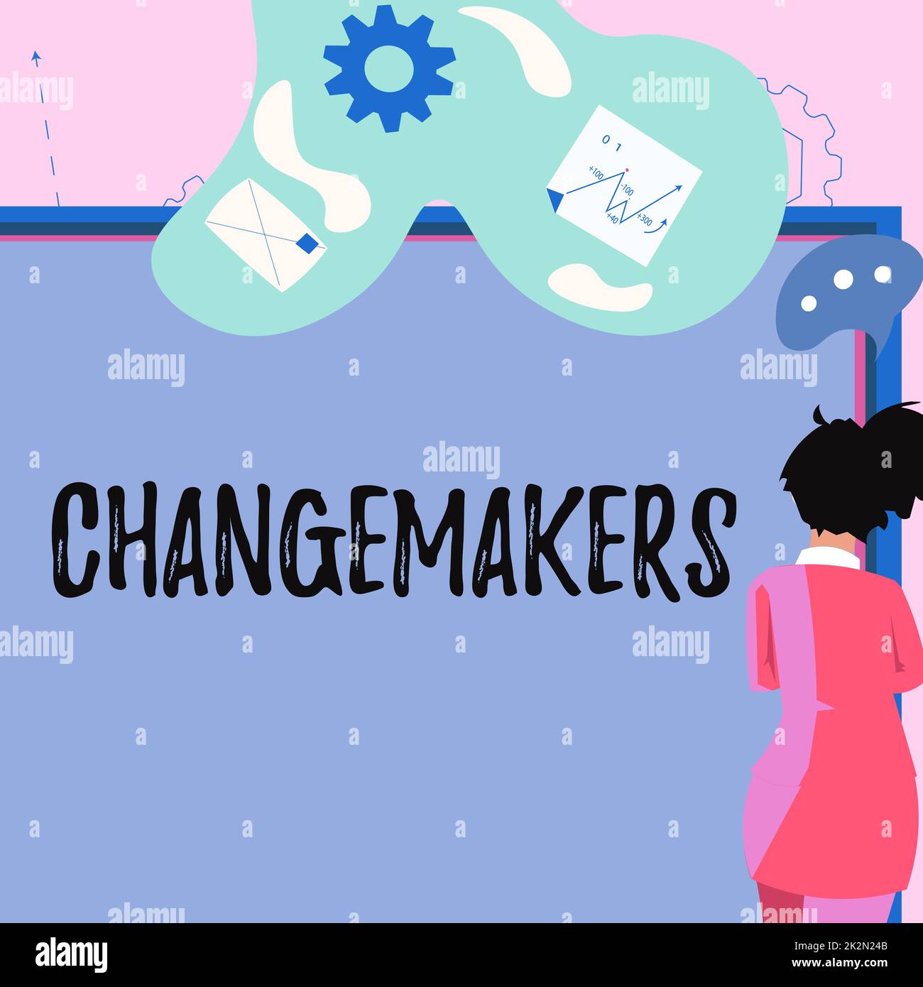 Writing displaying text Changemakers. Concept meaning Young Turk ...