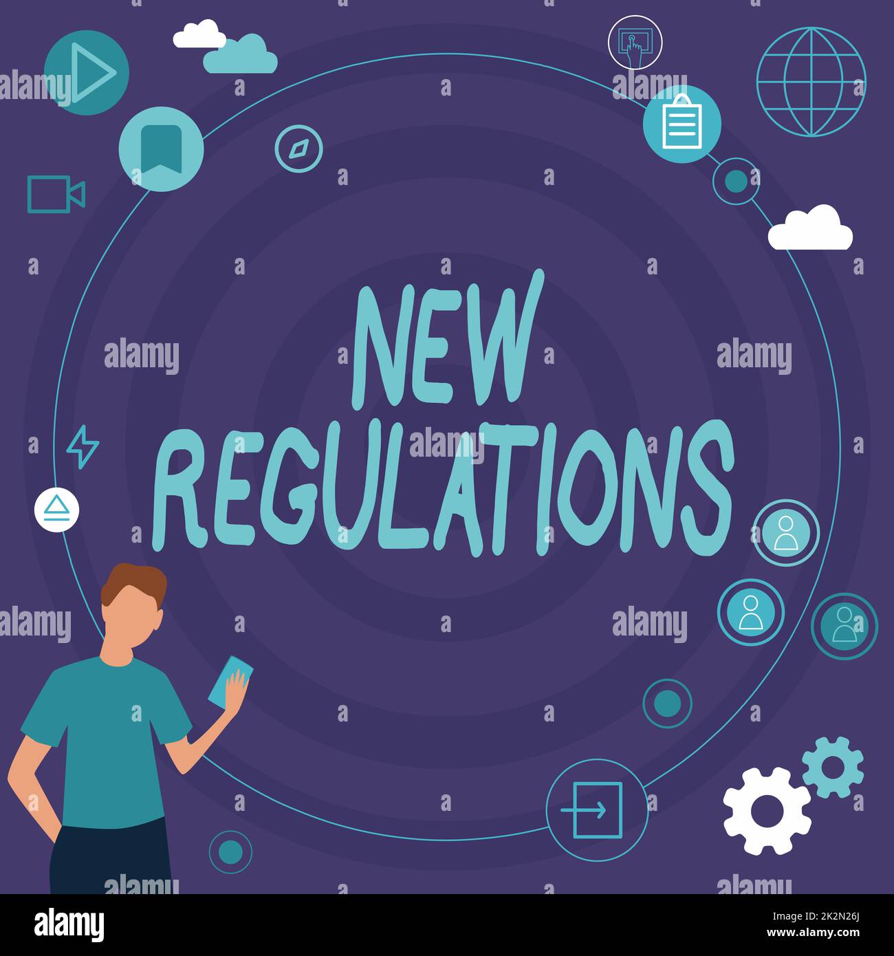 Handwriting text New Regulations. Business concept Regulation ...