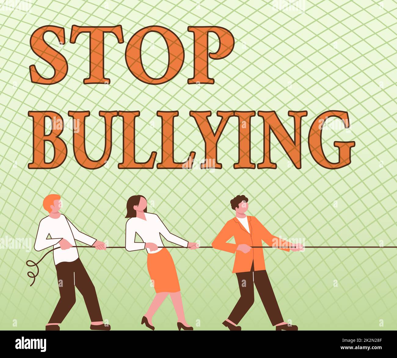 Conceptual display Stop Bullying. Business overview Fight and Eliminate ...