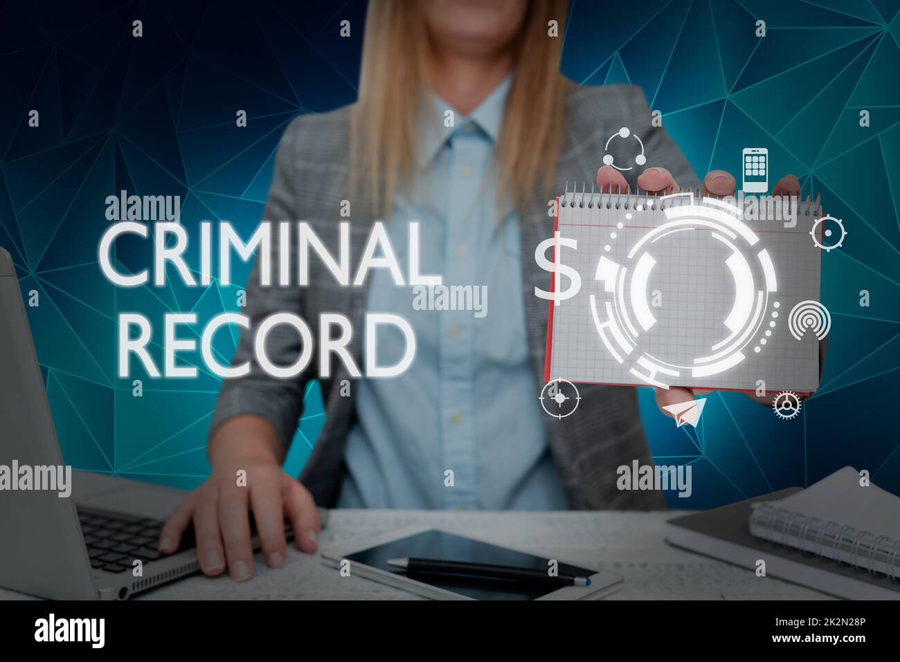 Inspiration showing sign Criminal Record. Business idea profile of a ...