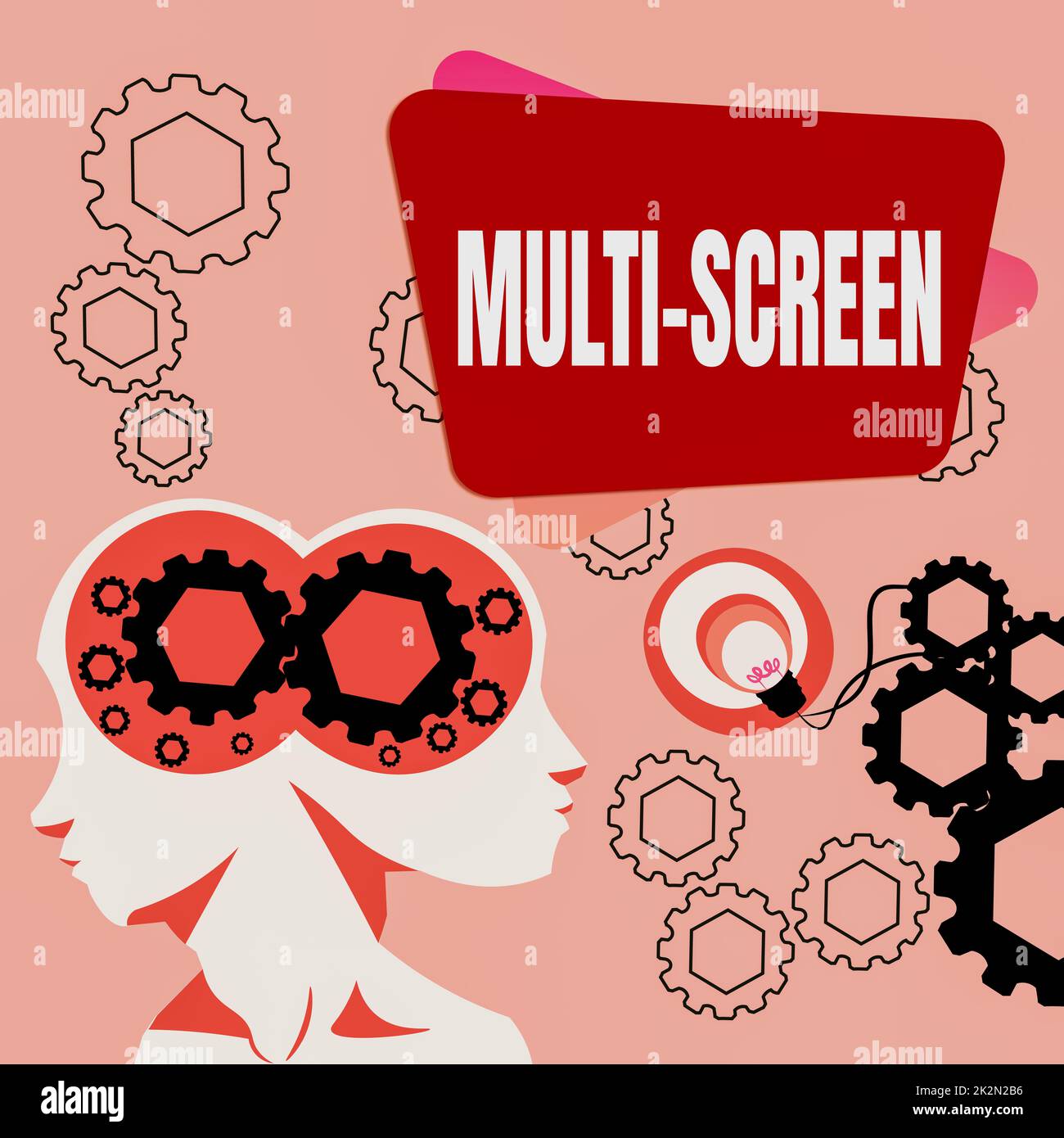 Hand writing sign Multi Screen. Conceptual photo Having or involving ...