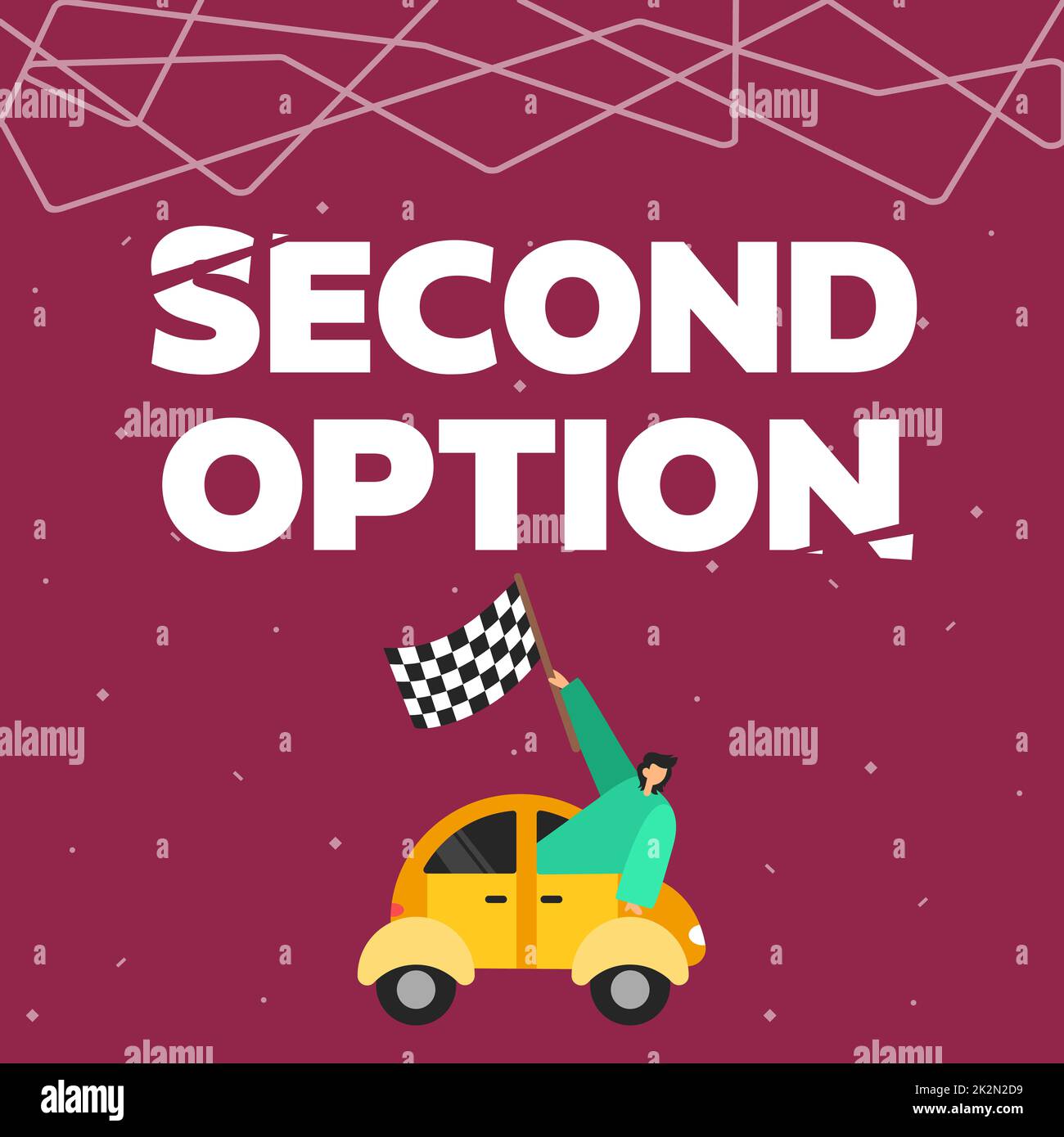 Text sign showing Second Option. Concept meaning Next Fiddle Not a ...