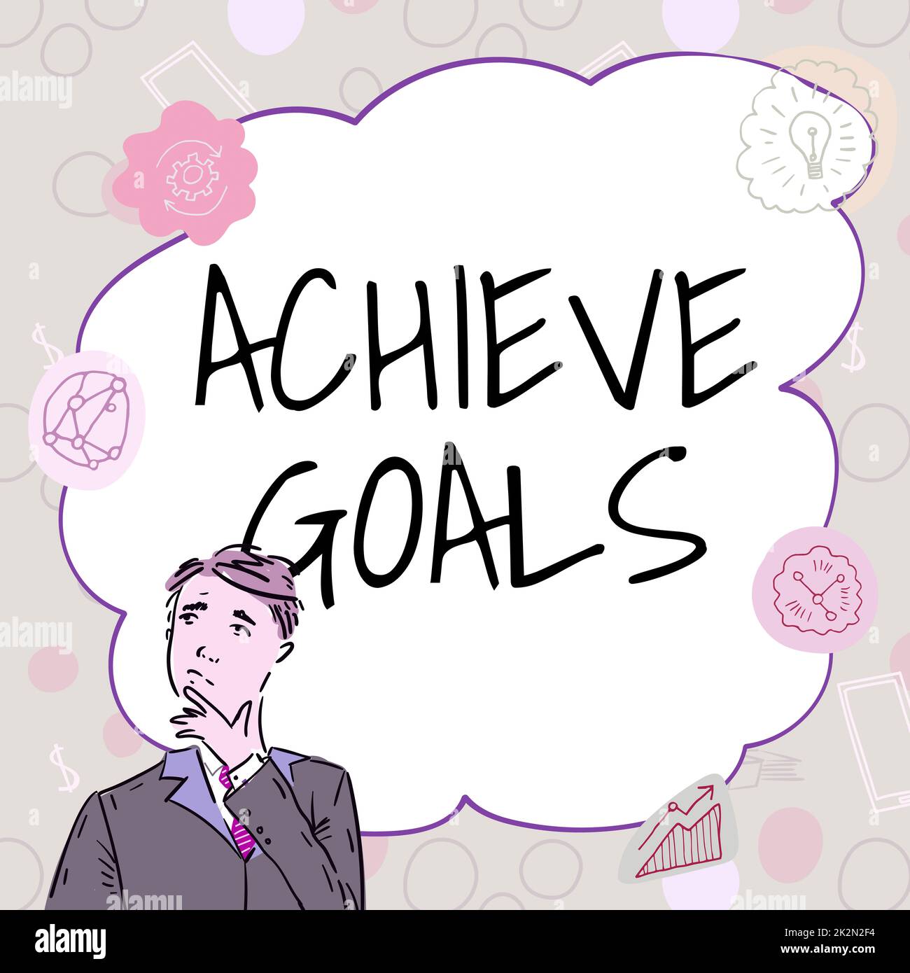 Text sign showing Achieve Goals. Conceptual photo Results oriented ...
